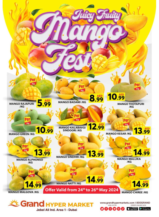 Mango Fest - Grand Hypermarket Jebel Ali from Grand Hypermarket until ...