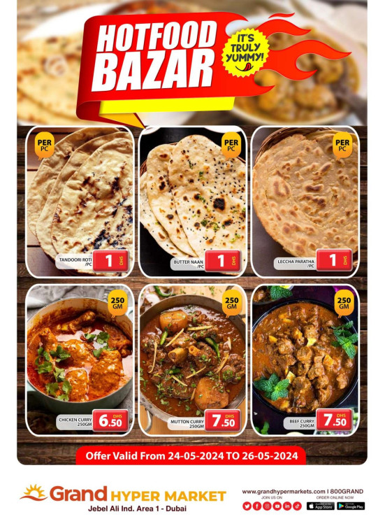 Hot Food Bazar - Grand Hypermarket Jebel Ali from Grand Hypermarket until 26th May - Grand ...
