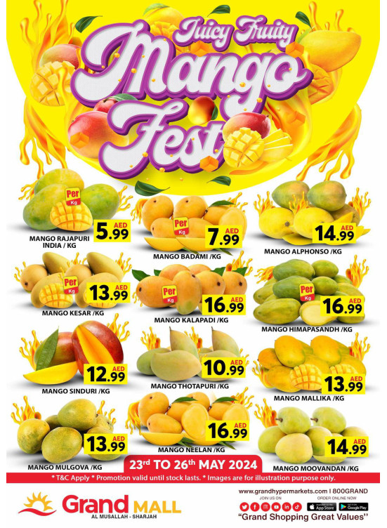 Mango Fest - Grand Mall Sharjah from Grand Hypermarket until 26th May ...