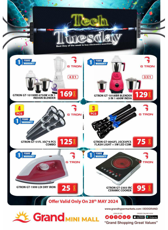 Tech Tuesday - Grand Mini Mall from Grand Hypermarket until 28th May ...