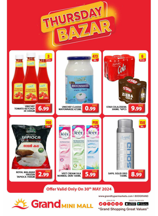 Thursday Bazar - Grand Mini Mall from Grand Hypermarket until 30th May ...