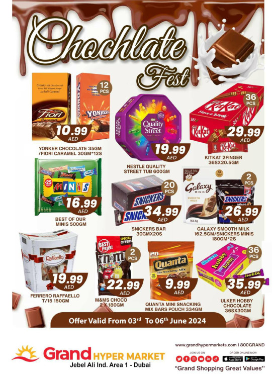 Chocolate Fest - Grand Hypermarket Jebel Ali from Grand Hypermarket ...