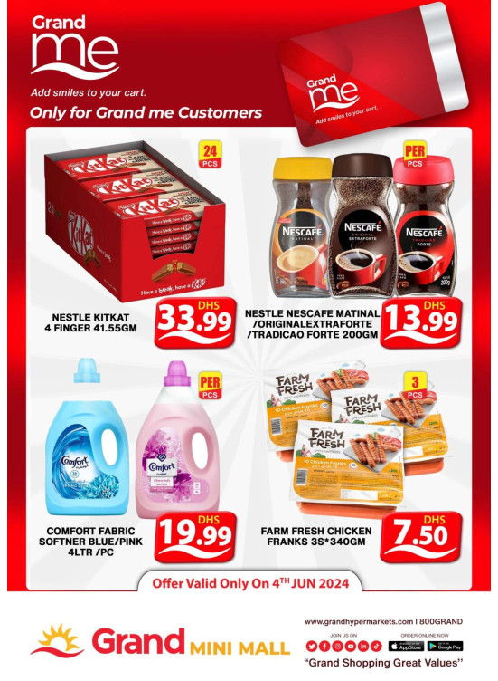 Grand Me Offers - Grand Mini Mall from Grand Hypermarket until 4th June - Grand Hypermarket UAE ...