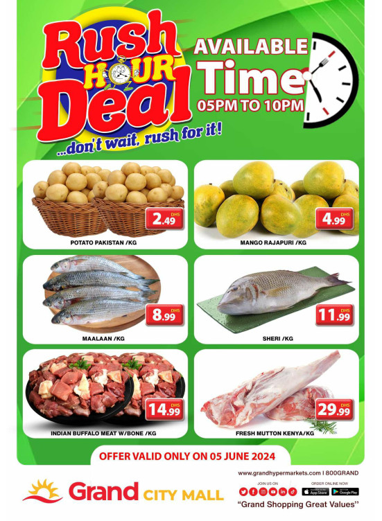 Rush Hour Deal - Grand City Mall from Grand Hypermarket until 5th June ...