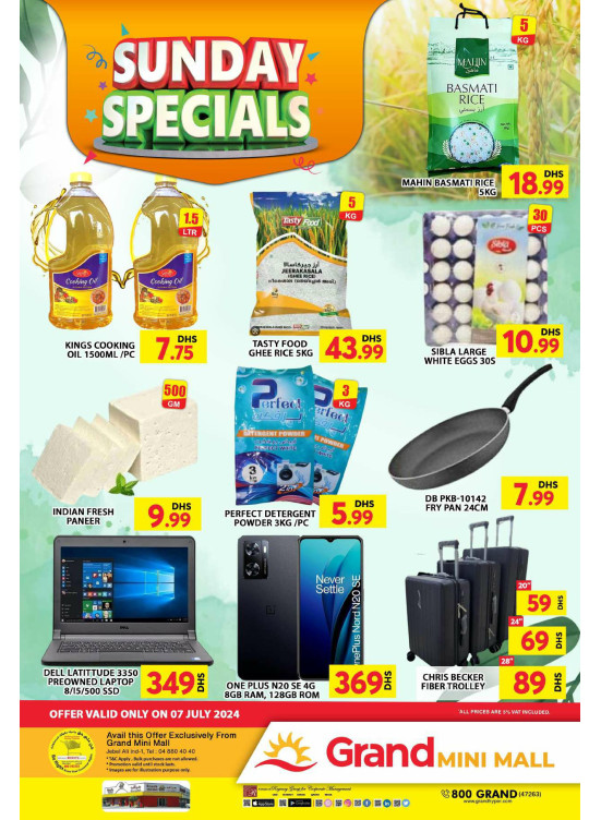 Sunday Blast - Grand Mini Mall from Grand Hypermarket until 7th July ...