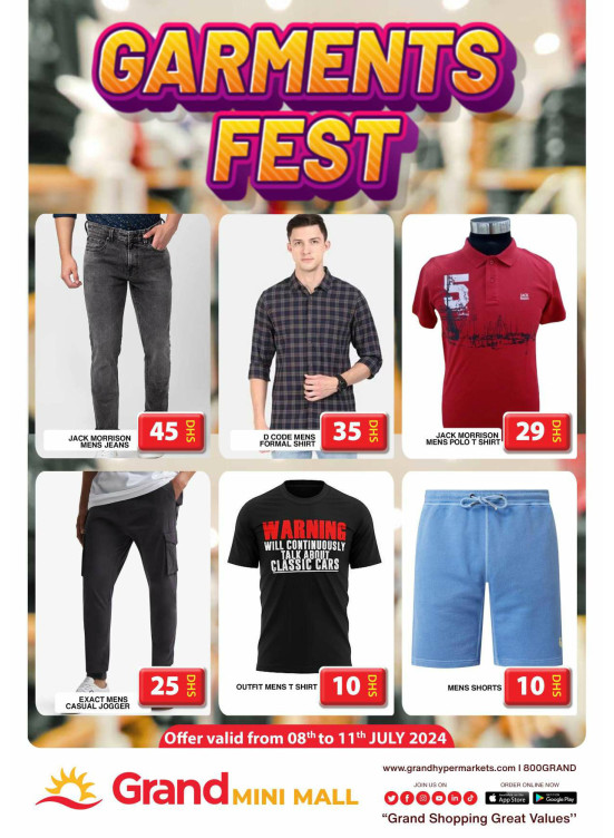 Garments Fest - Grand Mini Mall from Grand Hypermarket until 11th July - Grand Hypermarket UAE ...