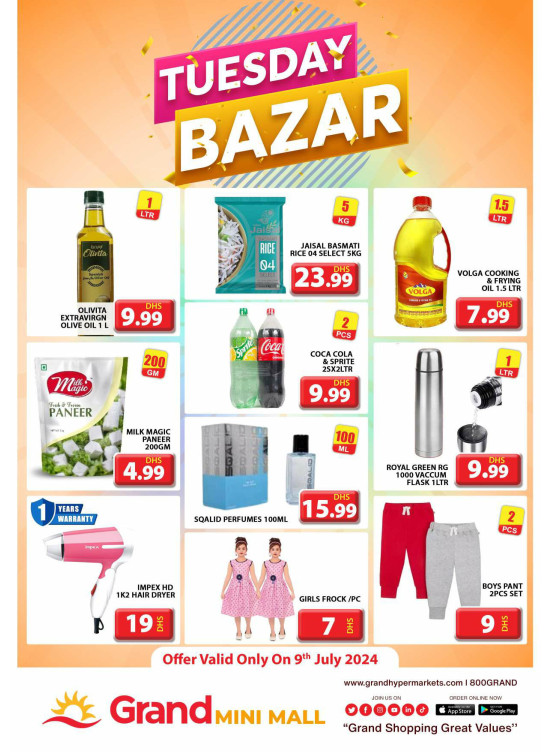 Tuesday Bazar - Grand Mini Mall from Grand Hypermarket until 9th July ...