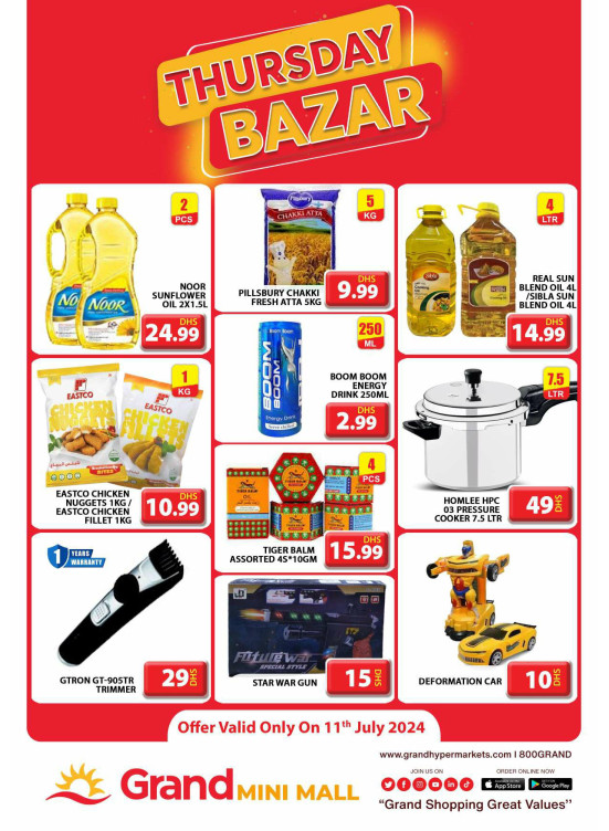 Thursday Bazar - Grand Mini Mall from Grand Hypermarket until 11th July ...