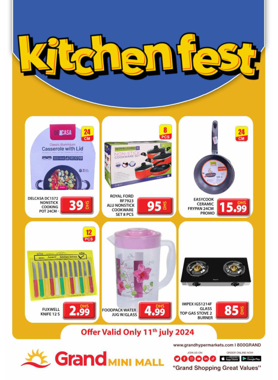 Kitchen Fest - Grand Mini Mall from Grand Hypermarket until 11th July - Grand Hypermarket UAE ...