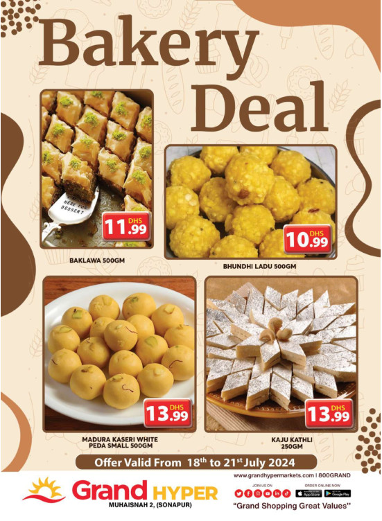 Bakery Deal - Grand Hyper Muhaisnah from Grand Hypermarket until 21st ...