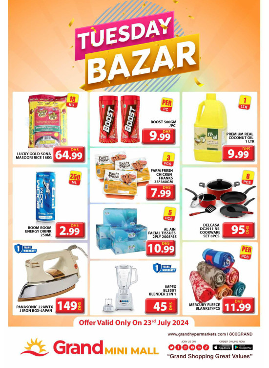 Tuesday Bazar - Grand Mini Mall from Grand Hypermarket until 23rd July ...