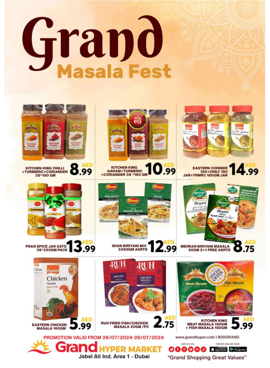Masala Fest - Grand Hypermarket Jebel Ali from Grand Hypermarket until ...