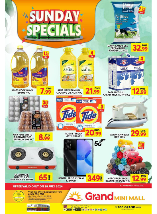 Sunday Specials Deals - Grand Mini Mall from Grand Hypermarket until ...