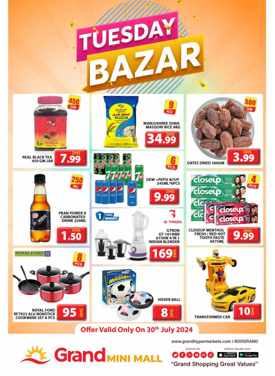 Thursday Bazar - Grand Mini Mall from Grand Hypermarket until 30th July ...