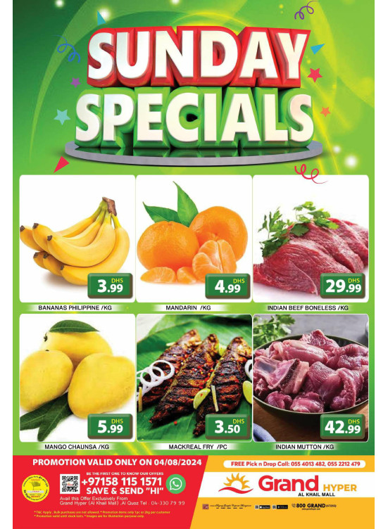 Sunday Specials - Grand Hyper Al Khail Mall from Grand Hypermarket ...