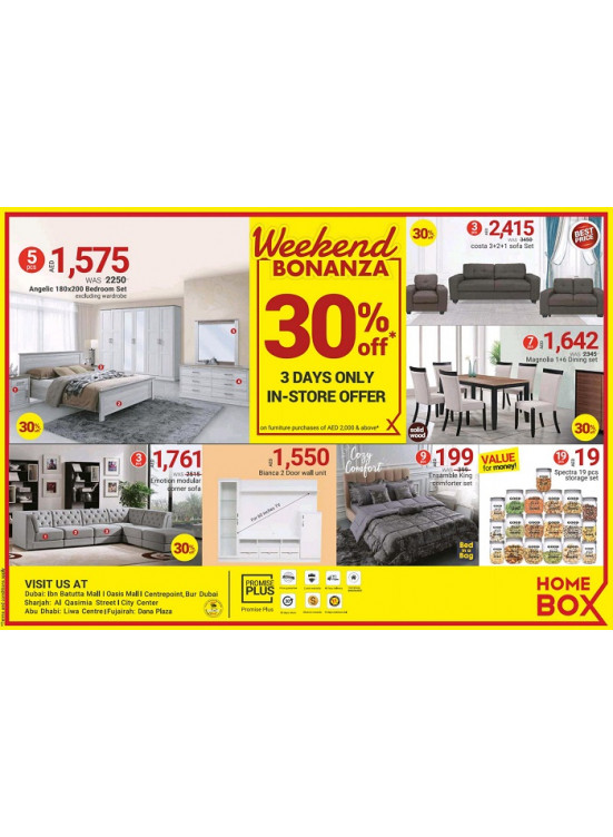 Weekend Bonanza - 30% Off from Home Box until 23rd November - Home Box ...