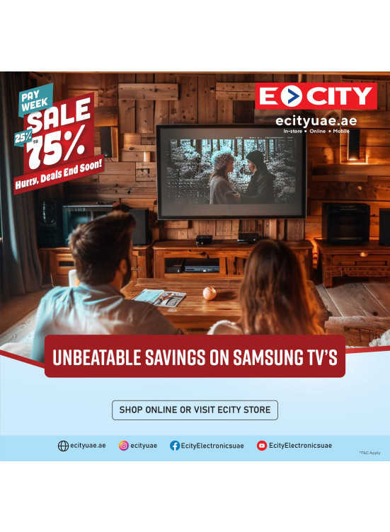 Samsung TV Offers from ECity until 3rd October - ECity UAE Offers ...