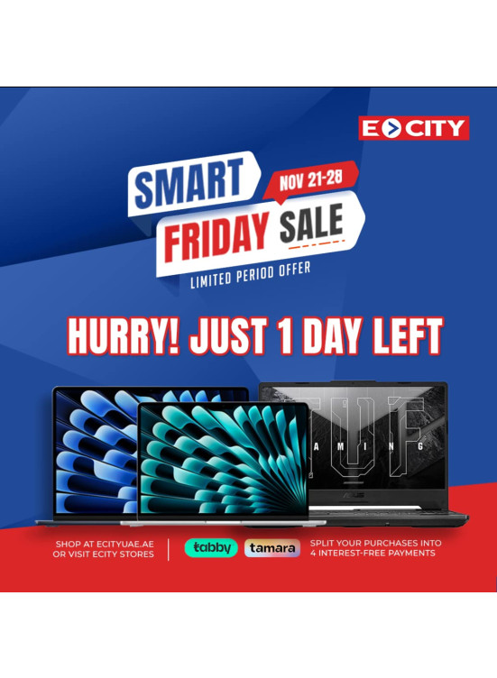 Only 1 Day Left from ECity until 28th November - ECity UAE Offers & Promotions