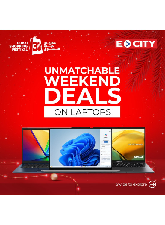 Sale On Laptops from ECity until 9th January - ECity UAE Offers & Promotions