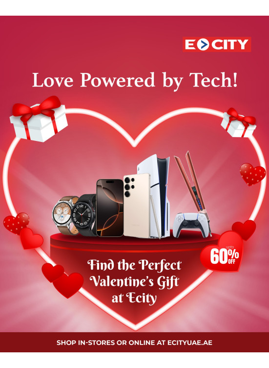Love Powered By Tech from ECity until 16th February - ECity UAE Offers & Promotions