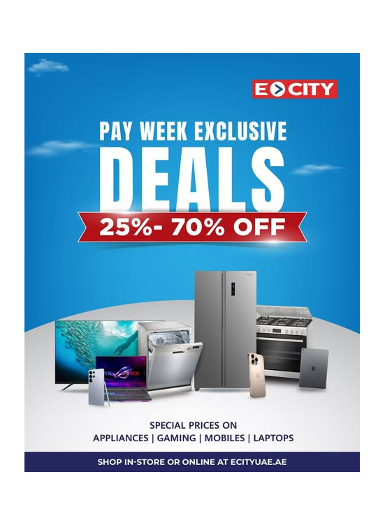 Exclusive Deals from ECity until 31st July - ECity UAE Offers & Promotions