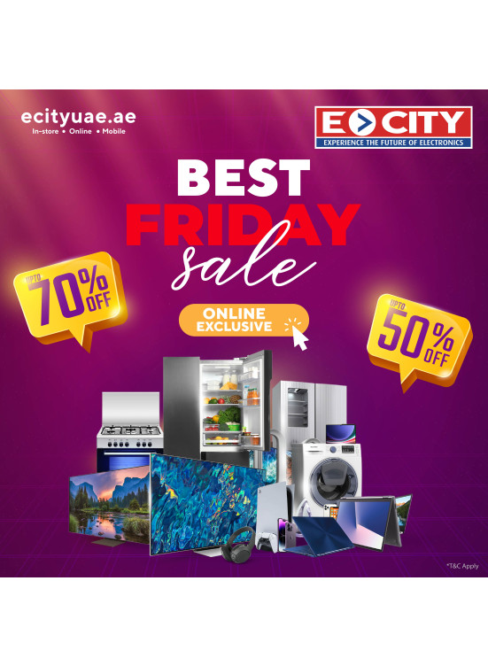 Best Friday Sale from ECity until 26th November - ECity UAE Offers & Promotions