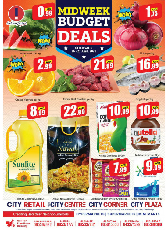 Midweek Budget Deals from City Retail until 28th April - City Retail ...