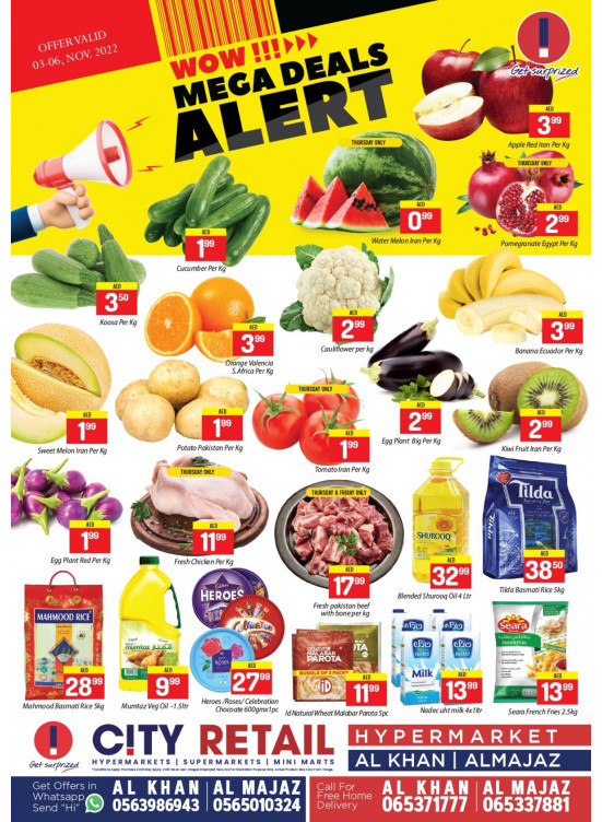 Mega Deals - Al khan & Al Majaz from City Retail until 7th November ...