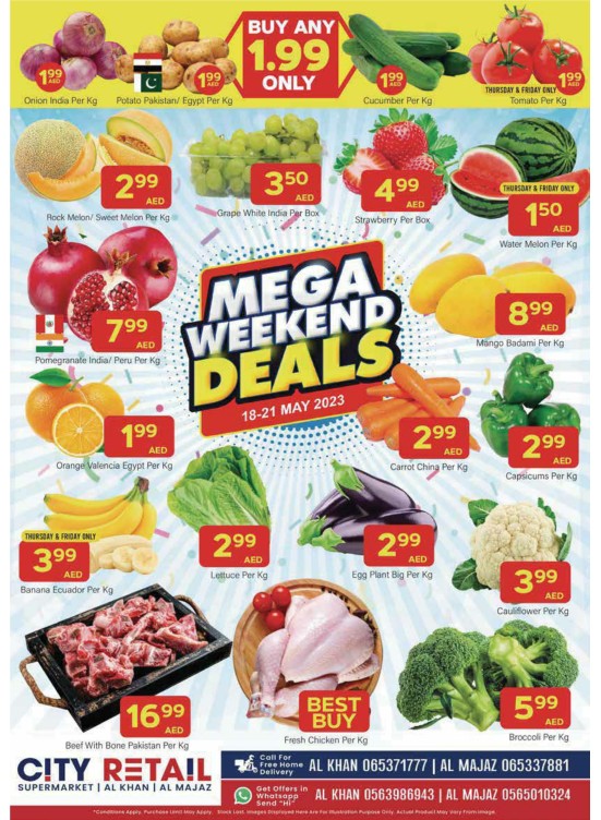 Mega Weekend Deals - Al Khan & Al Majaz from City Retail until 21st May ...