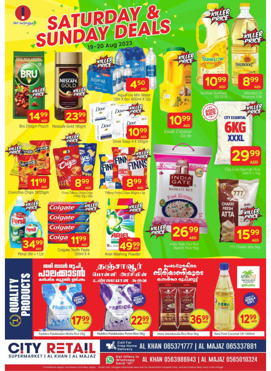 Saturday & Sunday Deals - Al Khan & Al Majaz from City Retail until ...