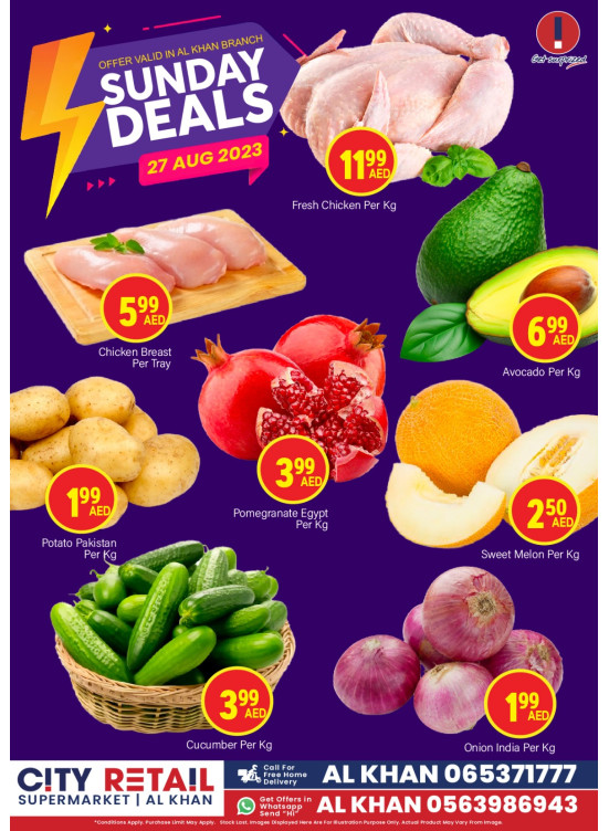 Sunday Deals - Al Khan from City Retail until 27th August - City Retail ...