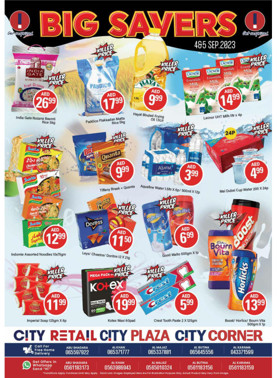 Big Savers from City Retail until 5th September - City Retail UAE ...