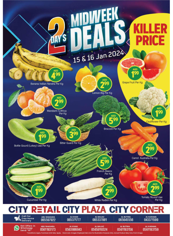 Midweek Deals from City Retail until 16th January - City Retail UAE ...