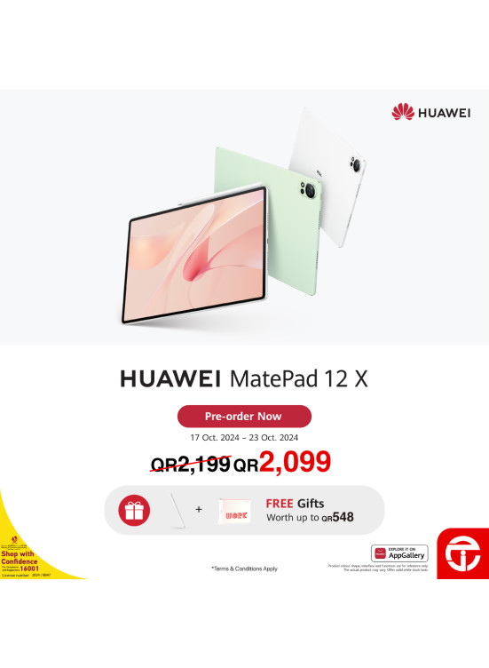 Pre-Order Now - Huawei MatePad 12 X from Jarir Bookstore until 23rd ...