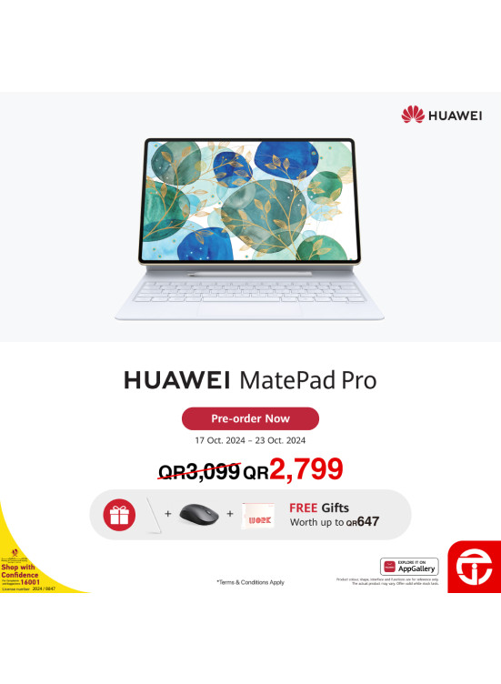 Pre-Order Now - Huawei MatePad Pro from Jarir Bookstore until 23rd October - Jarir Bookstore ...