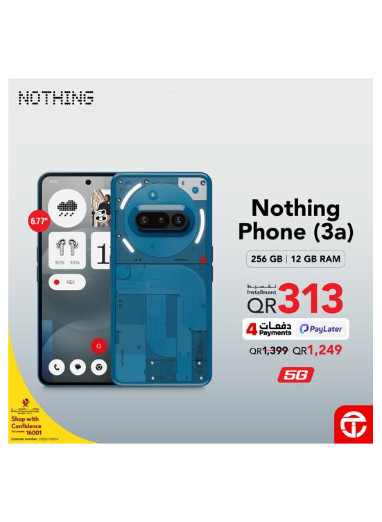 Special Offer on Nothing Phone (3a) Smartphone from Jarir Bookstore ...
